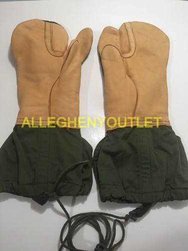 US Military TRIGGER FINGER MITTEN GLOVES w/ LINER INS… - Gem