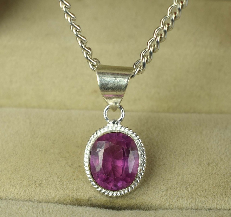 Natural Pink Morganite 12.15 Ct Oval Gemstone Certified Men's Pendant ...