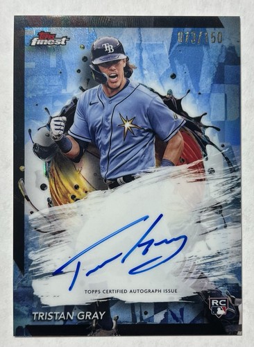 Tristan Gray 2024 Topps Finest Blue (RC) Auto /150 #FA-TGR Tampa Bay ...