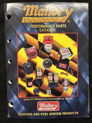 Original VINTAGE 1998 MALLORY IGNITION Catalog Speed Racing Parts 124 ...