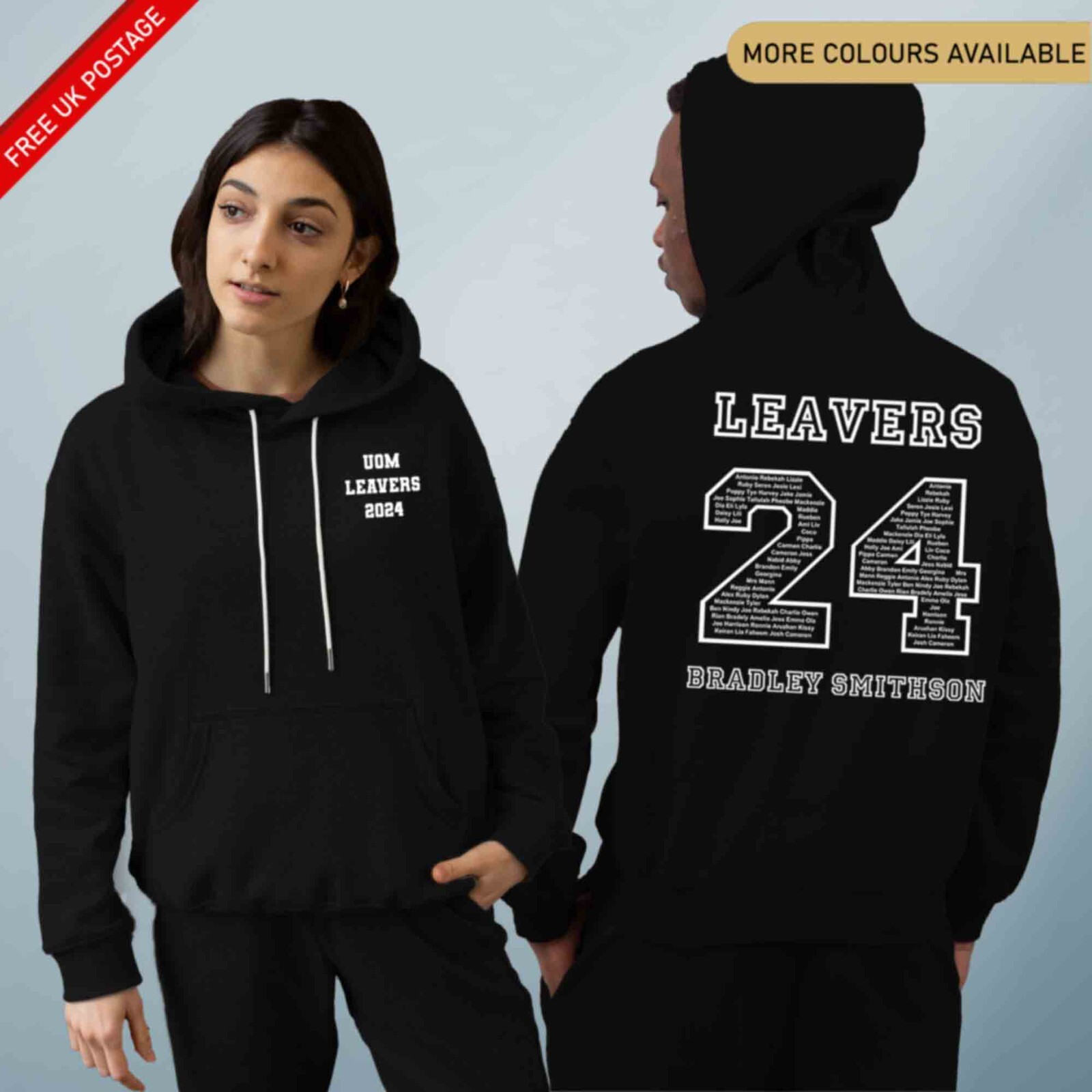 CUSTOM 2024 Leavers Hoodie School Varsity College Hoodie Graduation ...