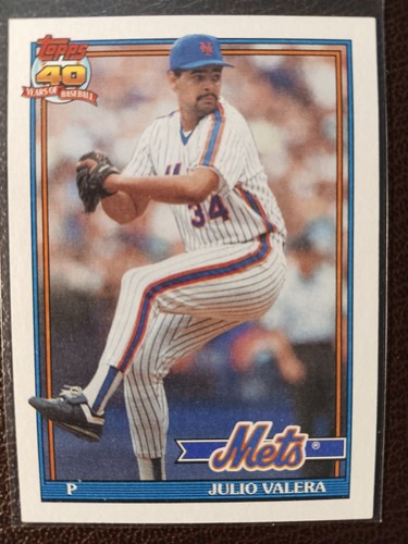 JULIO VALERA NEW YORK METS 1991 TOPPS 40 YEARS BASEBALL CARD #504 | eBay