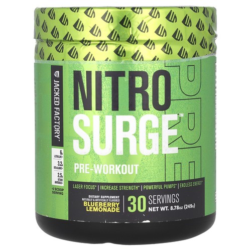 Nitro Surge, Pre-Workout, Blueberry Lemonade, 8.87 oz (249 g) | eBay