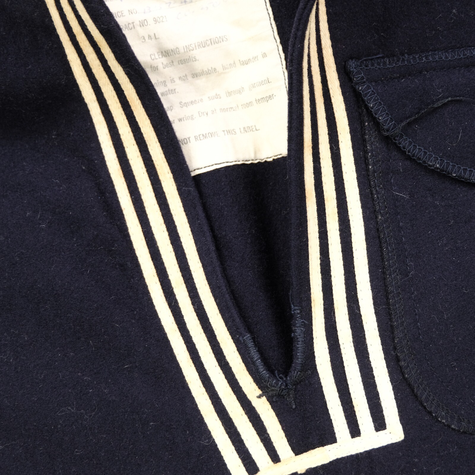 Rare VTG United States Navy US Naval Sailors Wool Jacket 50s 60s ...