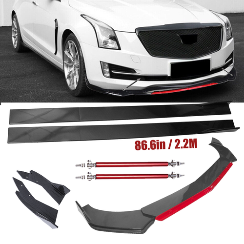 For Cadillac CTS ATS Front Bumper Rear Lip Spoiler Splitters Body Kit ...