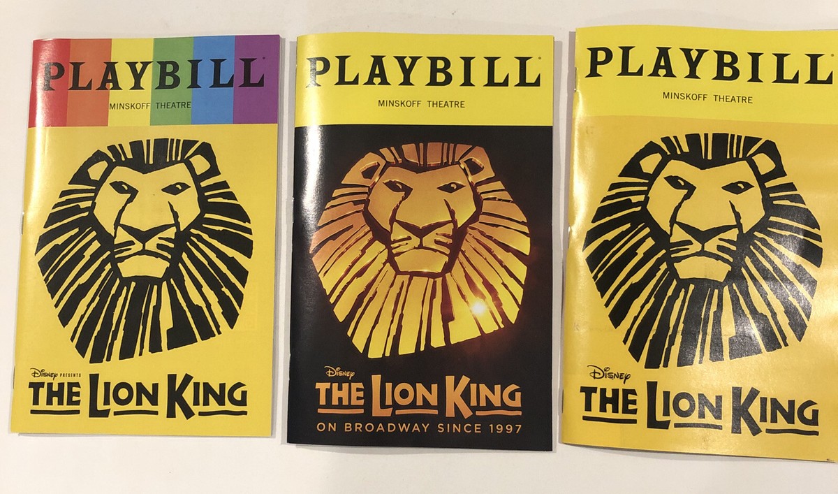 Lion King Playbill