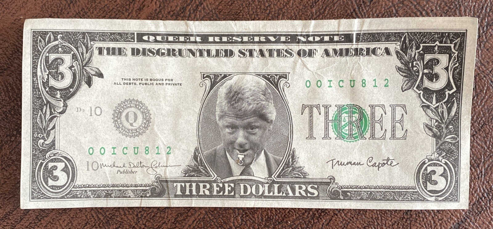 3 Dollar Bill Clinton **The Disgruntled States of America | eBay