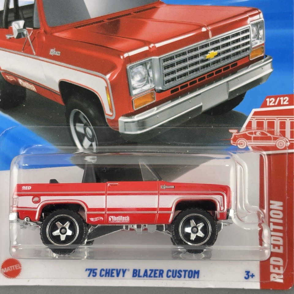 Hot Wheels '75 Chevy Blazer Custom Red Edition 12/12 Target Exclusive ...
