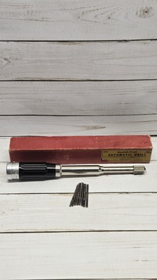 Goodell-Pratt Co Greenfield Mass USA No. 188A Push Drill Complete 8 Bit ...