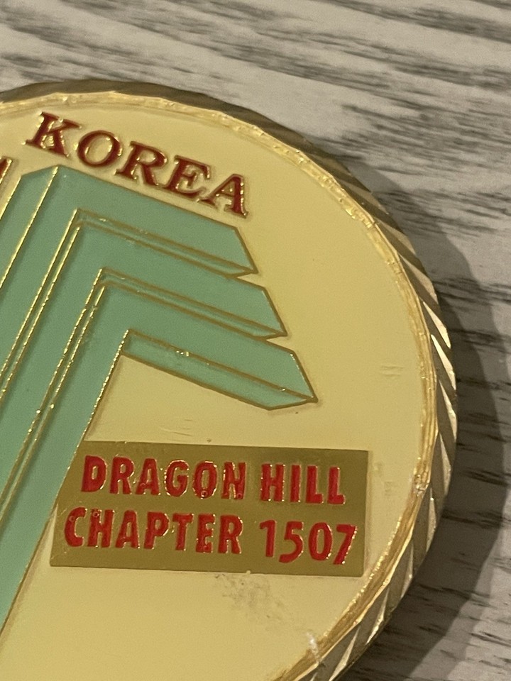 NCOA Korea Challenge Coin Dragon Hill Chapter 1507 Strength In Unity ...