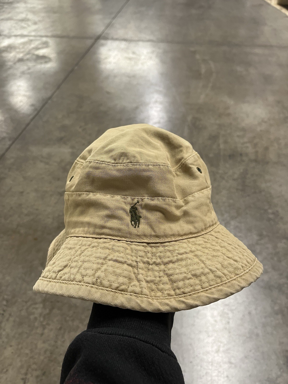 Polo Ralph Lauren Bucket Hat Adult Size Large Beige O… - Gem