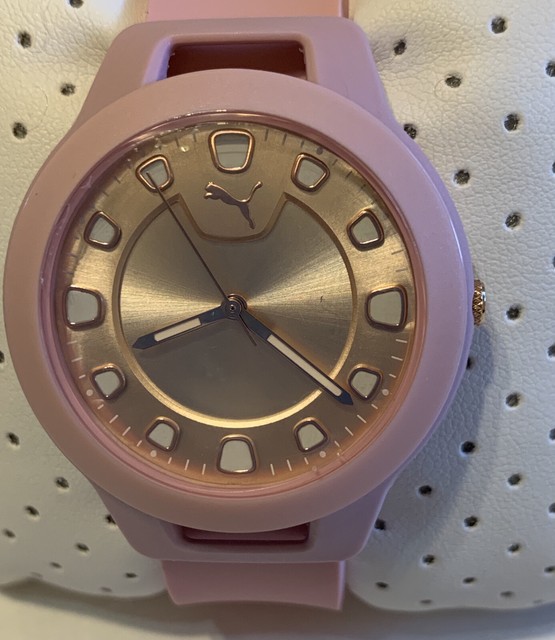 PUMA P1021 Women's Reset V1 Pink Silicone Watch for sale online | eBay