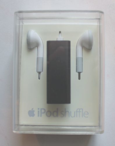 ORIGINAL BLACK Factory Sealed iPod Shuffle 4GB 3rd Generation Model ...