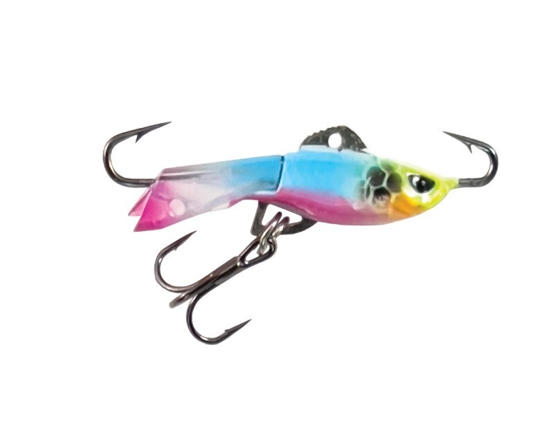 Acme Tackle Hyper-Rattle 1" - Candy Man - Hyper Rattle Ice Fishing Lure ...