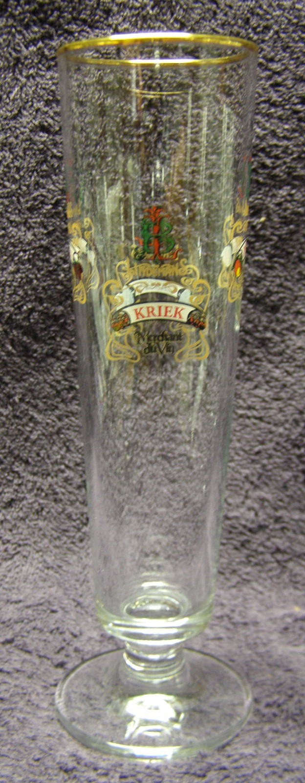 Lindeman's Lambic Belgian Ale Glass Kriek Framboise Peche Pomme Gold ...