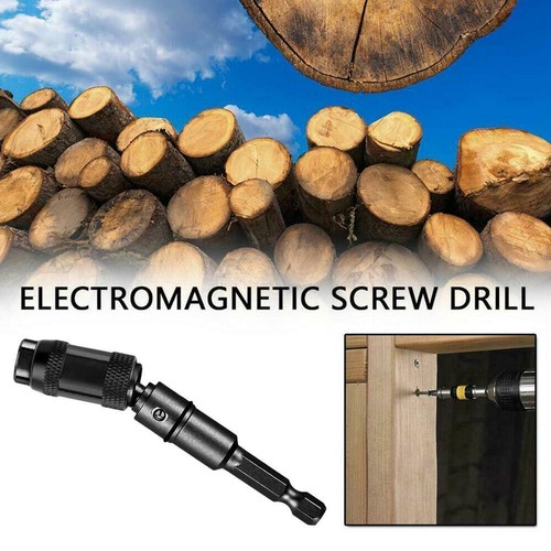 Black Tip Pivoting Steel Drill Swivel Bit Impact Magnetic Screw Bit UK ...