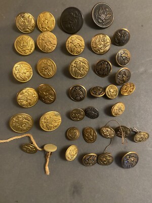 WW2 Button Lot US Army Brass Metal | eBay