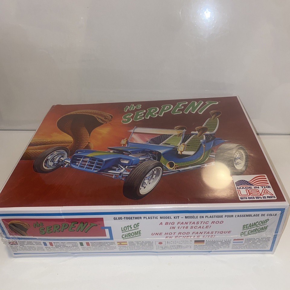 Lindberg HL137/12 The Serpent Hot Rod Kit 1:16 Sealed USA Made Retro ...