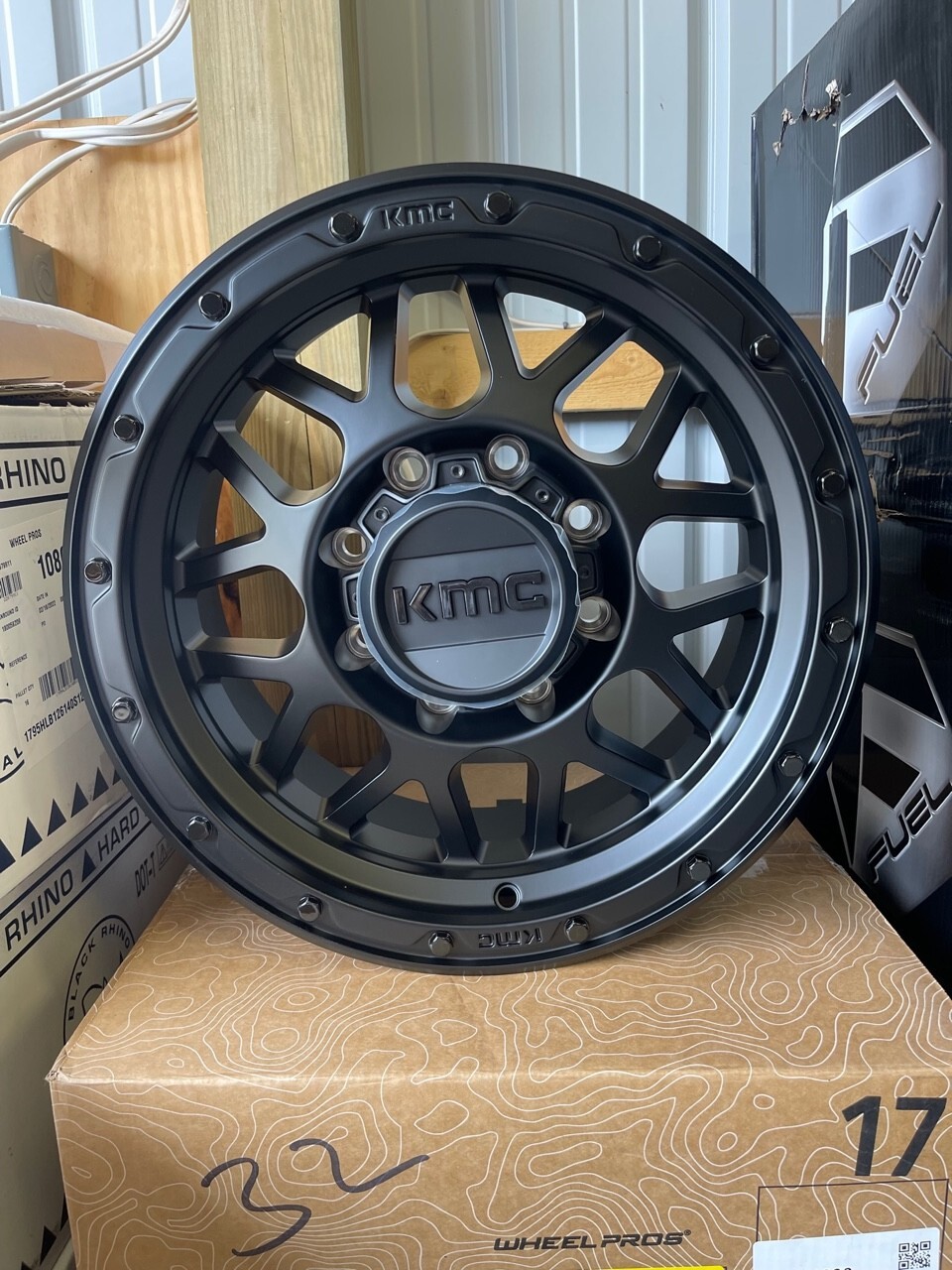 17+Inch+17x8.5+KMC+Km535+Grenade+Matte+Black+Wheels+Rims+8x170+0 for ...