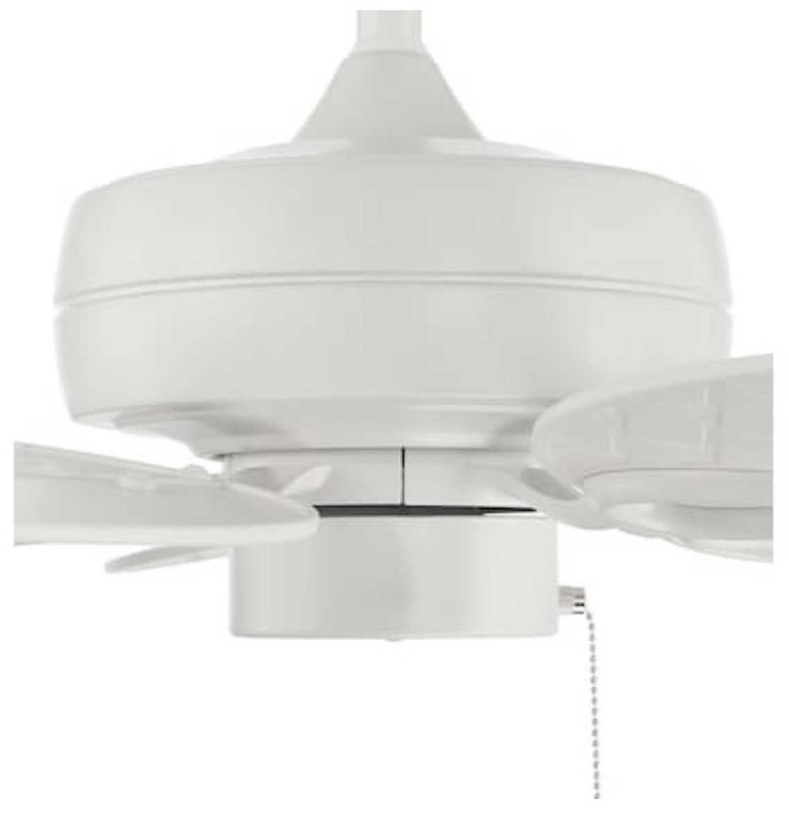 White Wicker Outdoor Ceiling Fan | Shelly Lighting