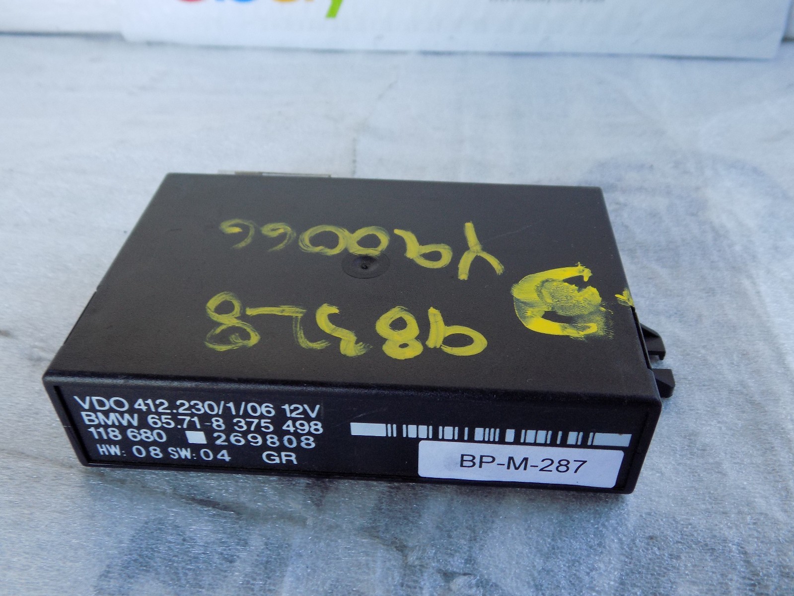 1994-1999 BMW 3 SERIES VDO CRUISE CONTROL MODULE OEM P/N 65718375498 | eBay