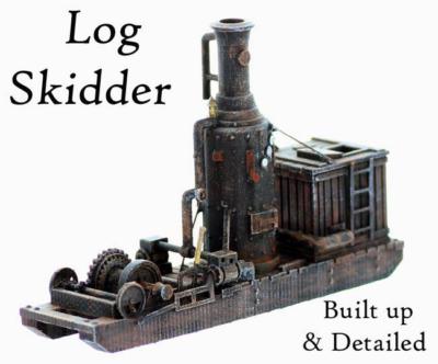 Steam era LOGGING Donkey, HO scale Craftsman Built and Weathered ...