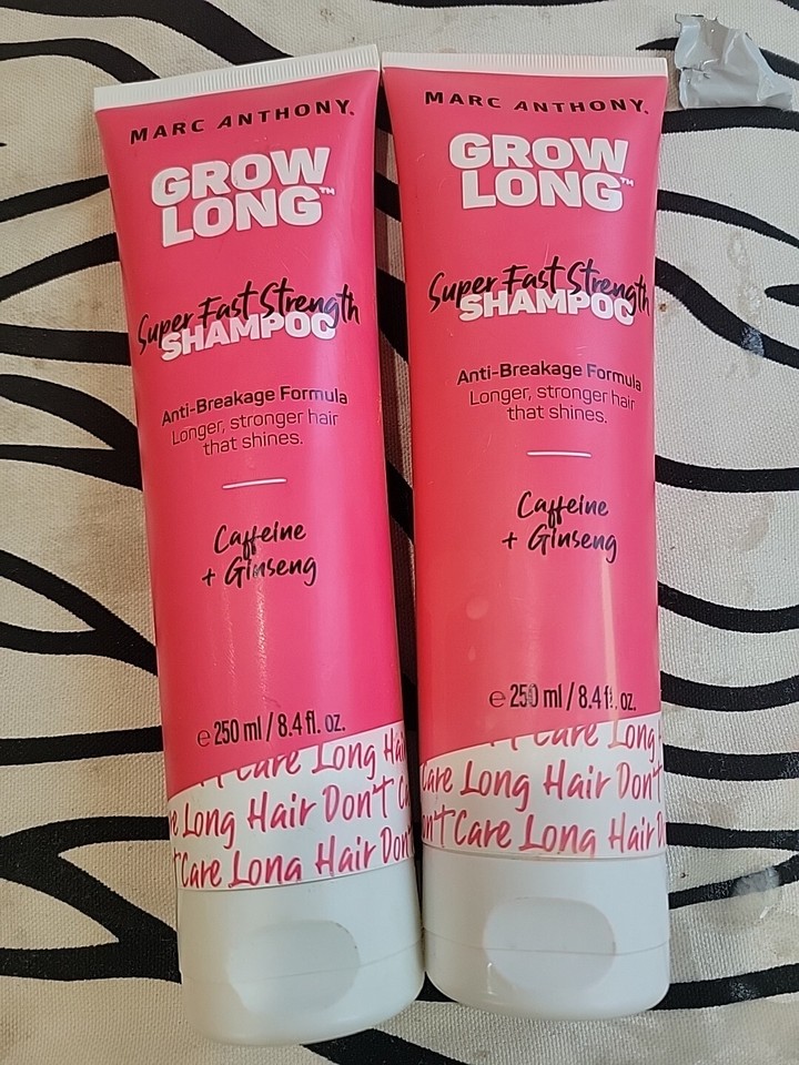2 Pack Marc Anthony Grow Long Super Fast Strength Shampoo 8.4oz Each ...