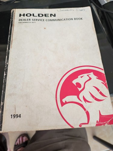 Holden Communications Book for 1994 Inc VR Commodore & most other Pre ...
