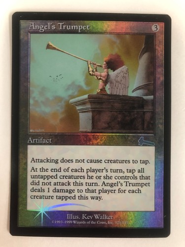 MTG 1x Angel's Trumpet - Urza's Legacy (FOIL) NM Magic The Gathering ...