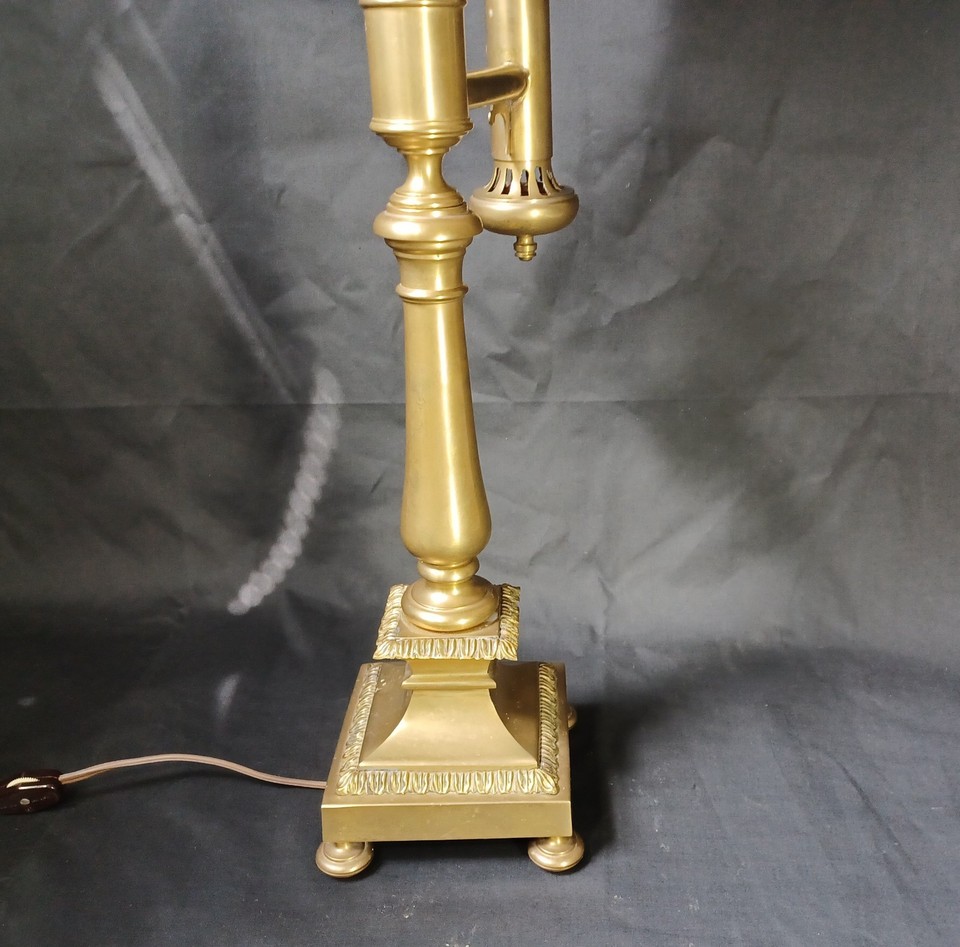 Antique Bright & Co. Argand & Co. Argand Style Brass Lamp | eBay