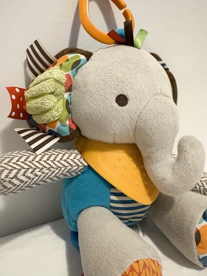 Skip Hop Bandana Buddies Baby Activity And Teething Soft Toy Elephant ...