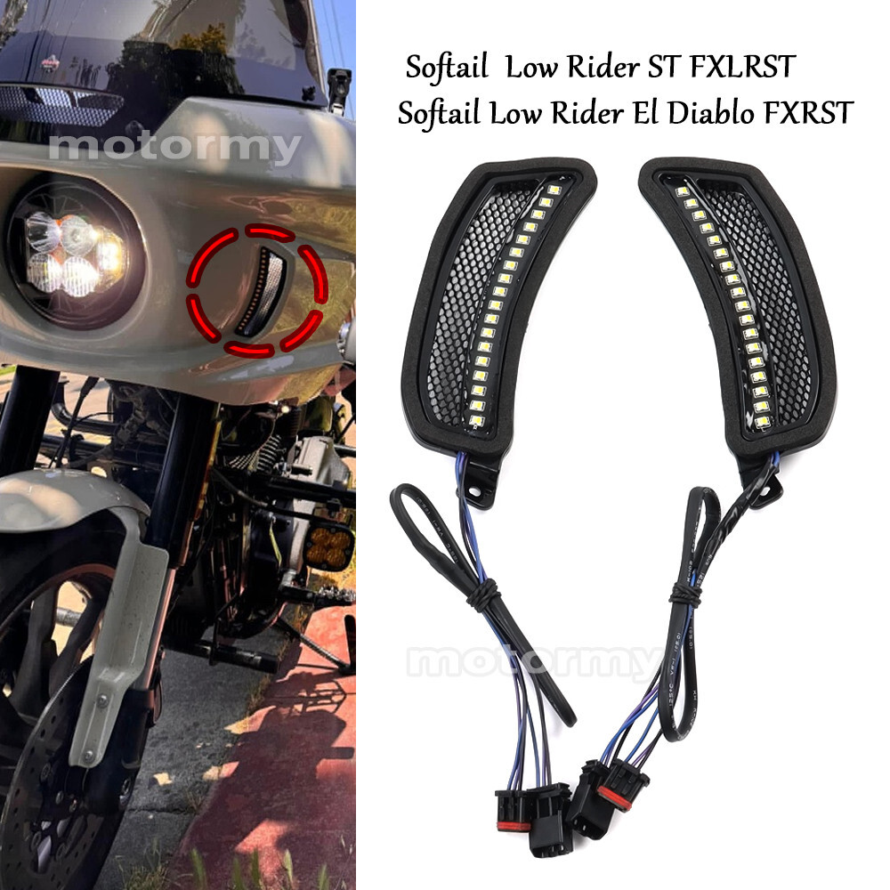 Low Rider LED Headlight Vent Kit For Harley ST & El Diablo Harley ...