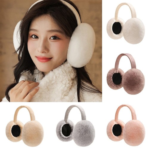 Cold Protection Folding Ear Warmer Winter Warm Faux Fur Ear-Muffs Gifts ...