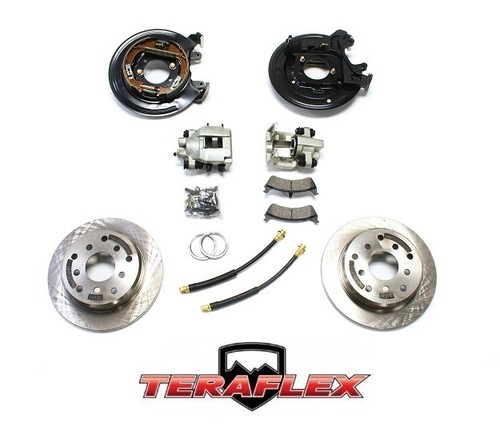 TeraFlex Rear Disc Brake Conversion Kit w/ Rotors For 91-06 Jeep TJ LJ ...