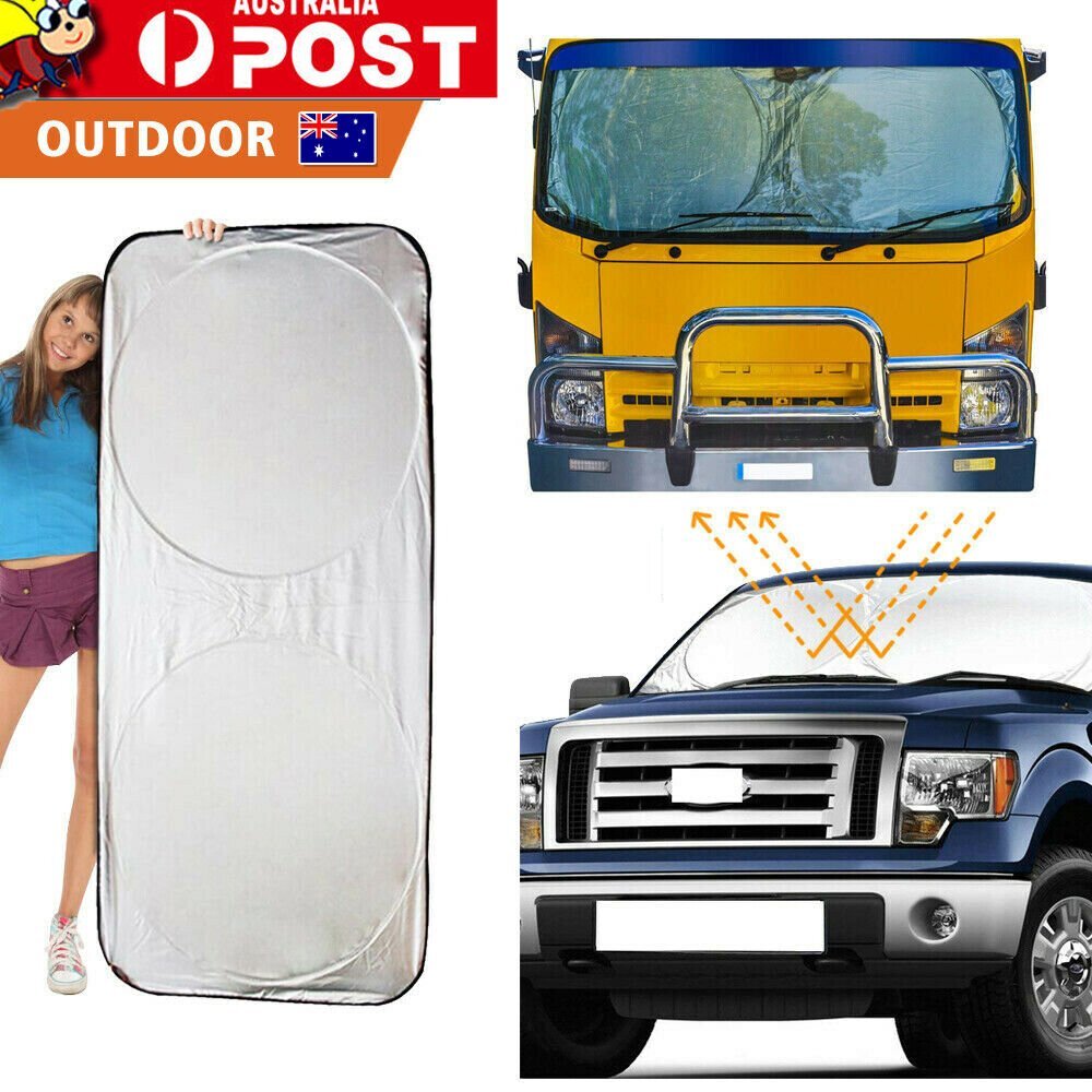 Reflective Car Windscreen Sun Shade Foldable Sunshade UV Blind VisIW ...