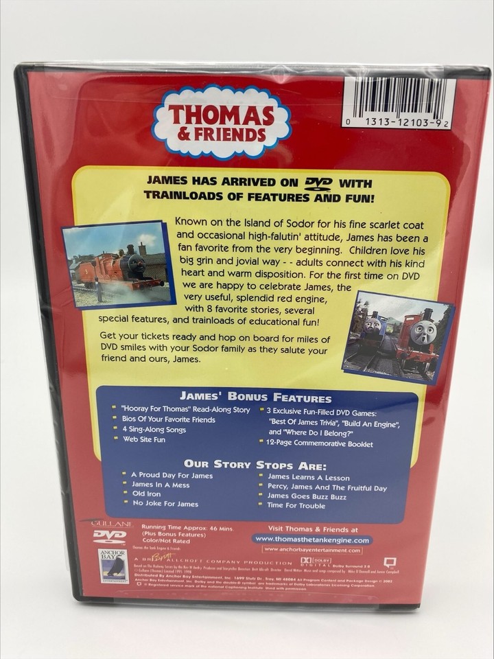 Thomas the Tank Engine - Best of James (DVD, 2002, Collectors Edition ...