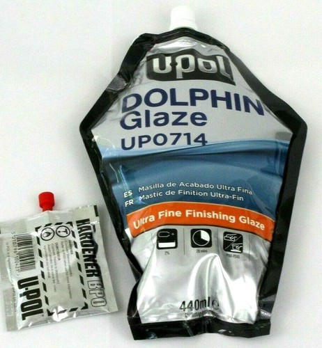 U-POL UP0714 Dolphin Glaze 440ml Bag Self Leveling Premium Glaze Putty ...