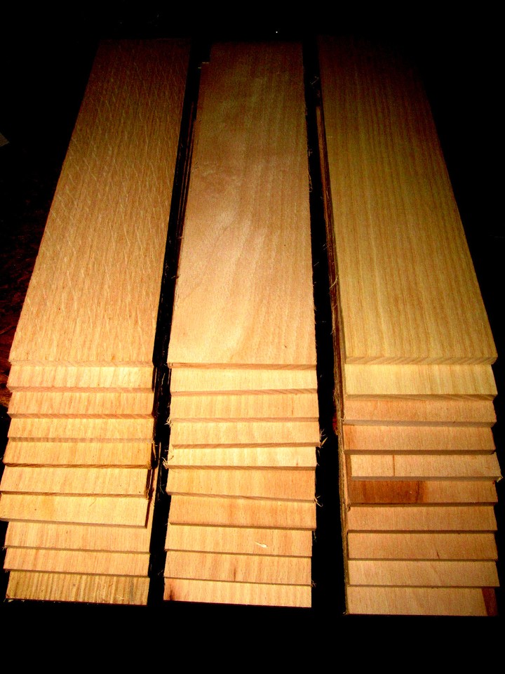 20 PIECES KILN DRIED BEAUTIFUL SANDED THIN ALDER LUMBER WOOD 12" X 3" X ...