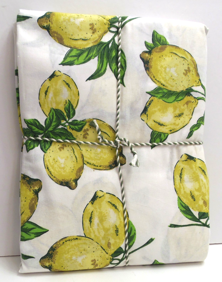 April Cornell Tablecloth Lemons Yellow 60" x 120" Cotton | eBay