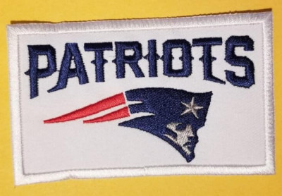 New England Patriots Name Tag Embroidered Sports Patch approx. 2.5 x 4 ...