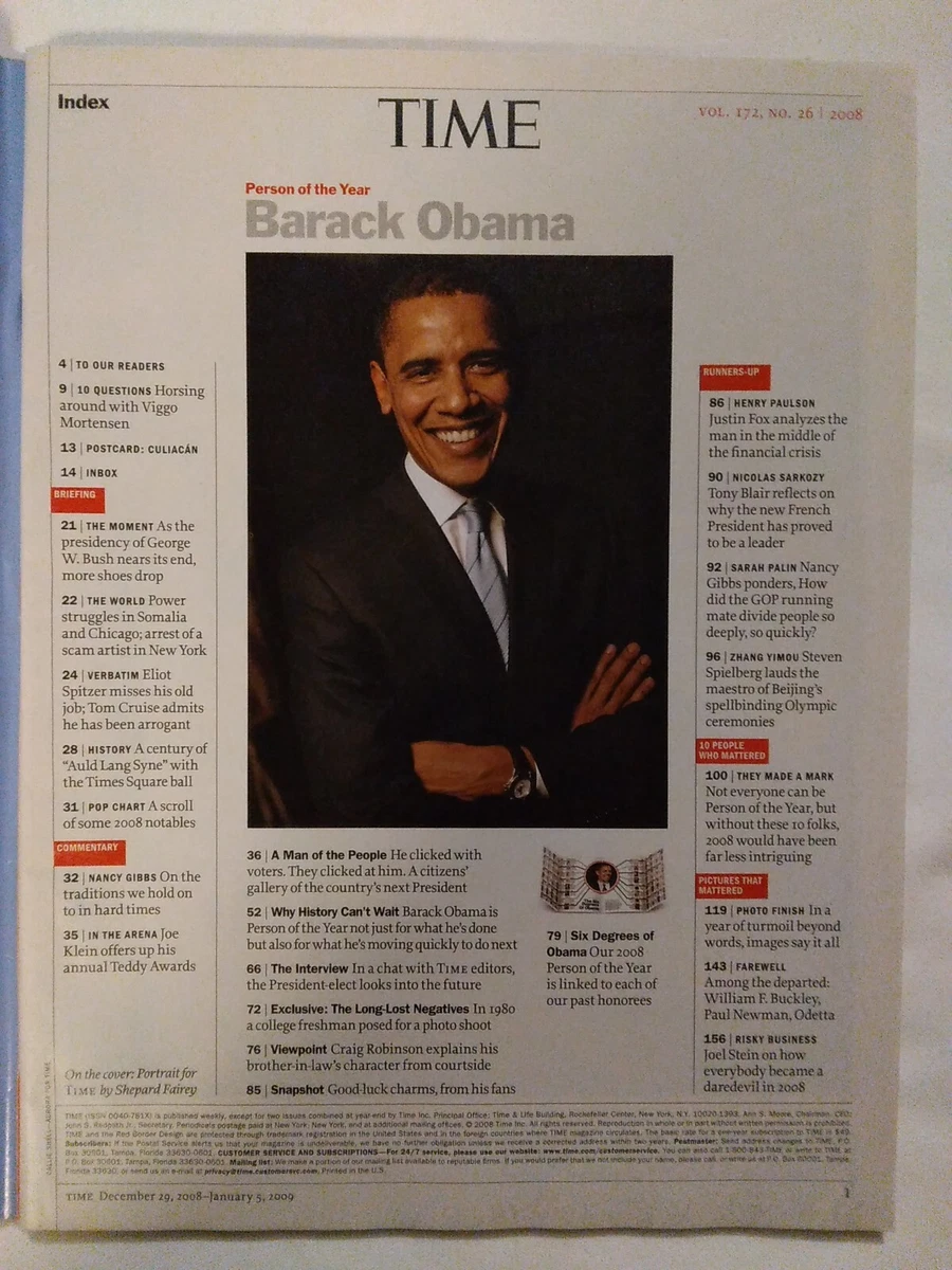 Time Magazine Person Of The Year 2008