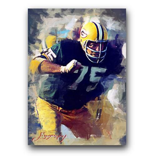 Forrest Gregg #2 Art Card Limited 40/50 Edward Vela Signed (Green Bay ...