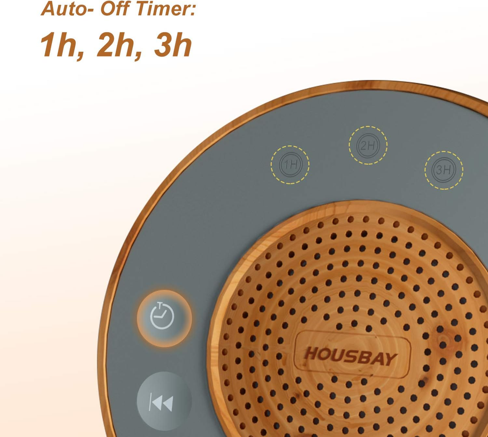 White Noise Machine with 31 Soothing Sounds, 5W Loud Stereo Sound, Auto ...