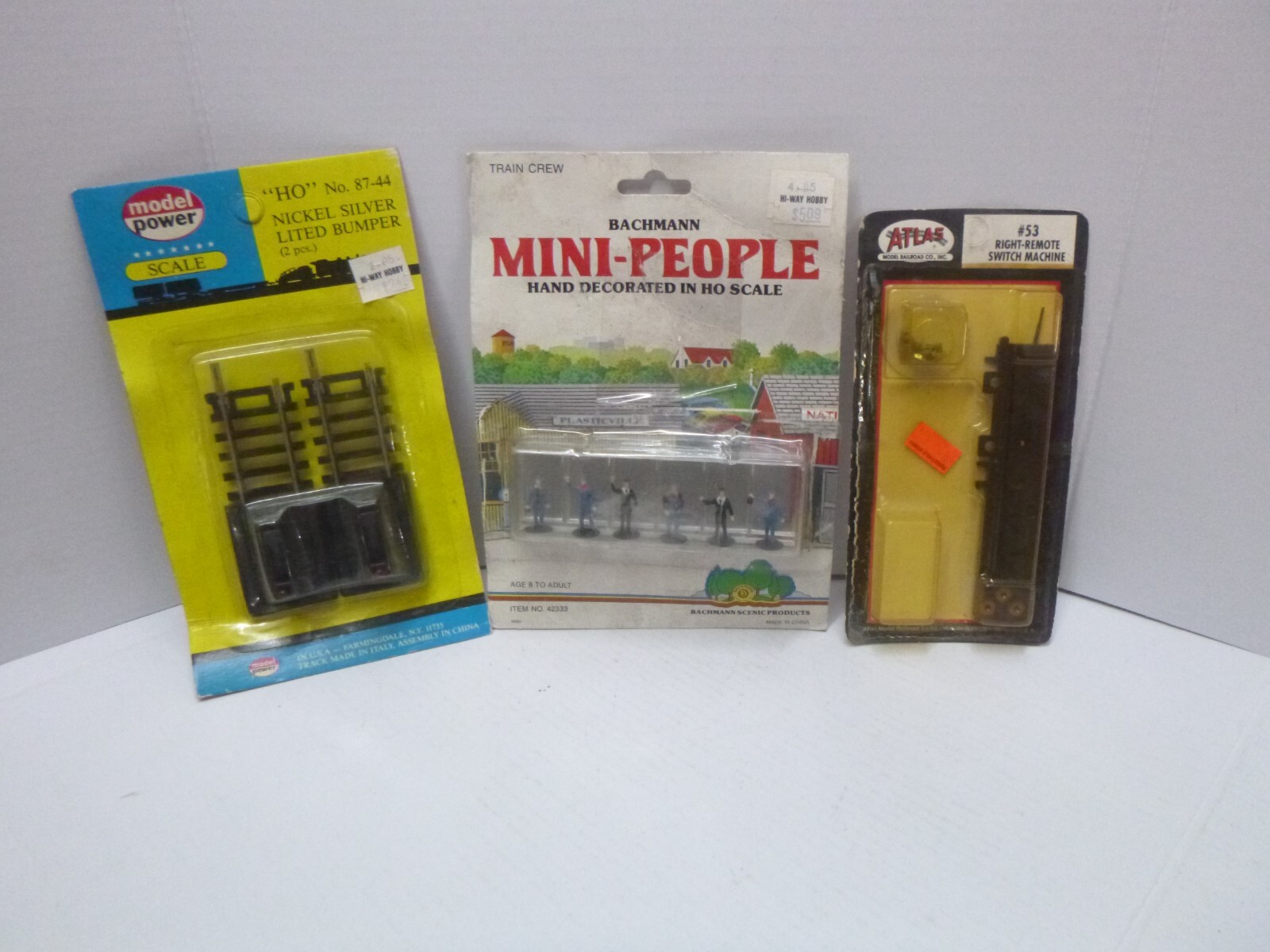 Vintage, HO Scale Train Accessories Lot of 3 Model Power, Bachman,Atlas ...