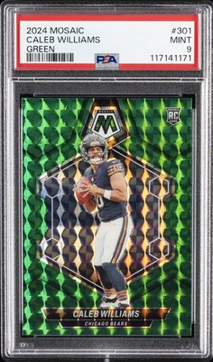2024 PANINI MOSAIC GREEN #301 CALEB WILLIAMS ROOKIE RC PSA 9 | eBay