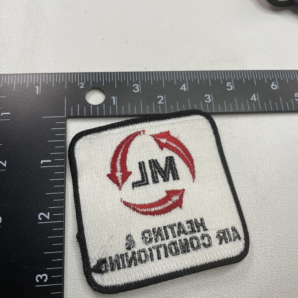 ML HEATING & AIR CONDITIONING HVAC Advertising Patch 09NA | eBay