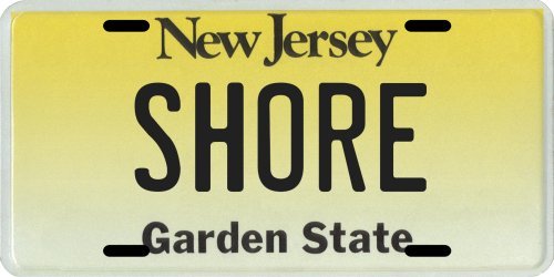 The Jersey Shore New Jersey Aluminum License Plate | eBay