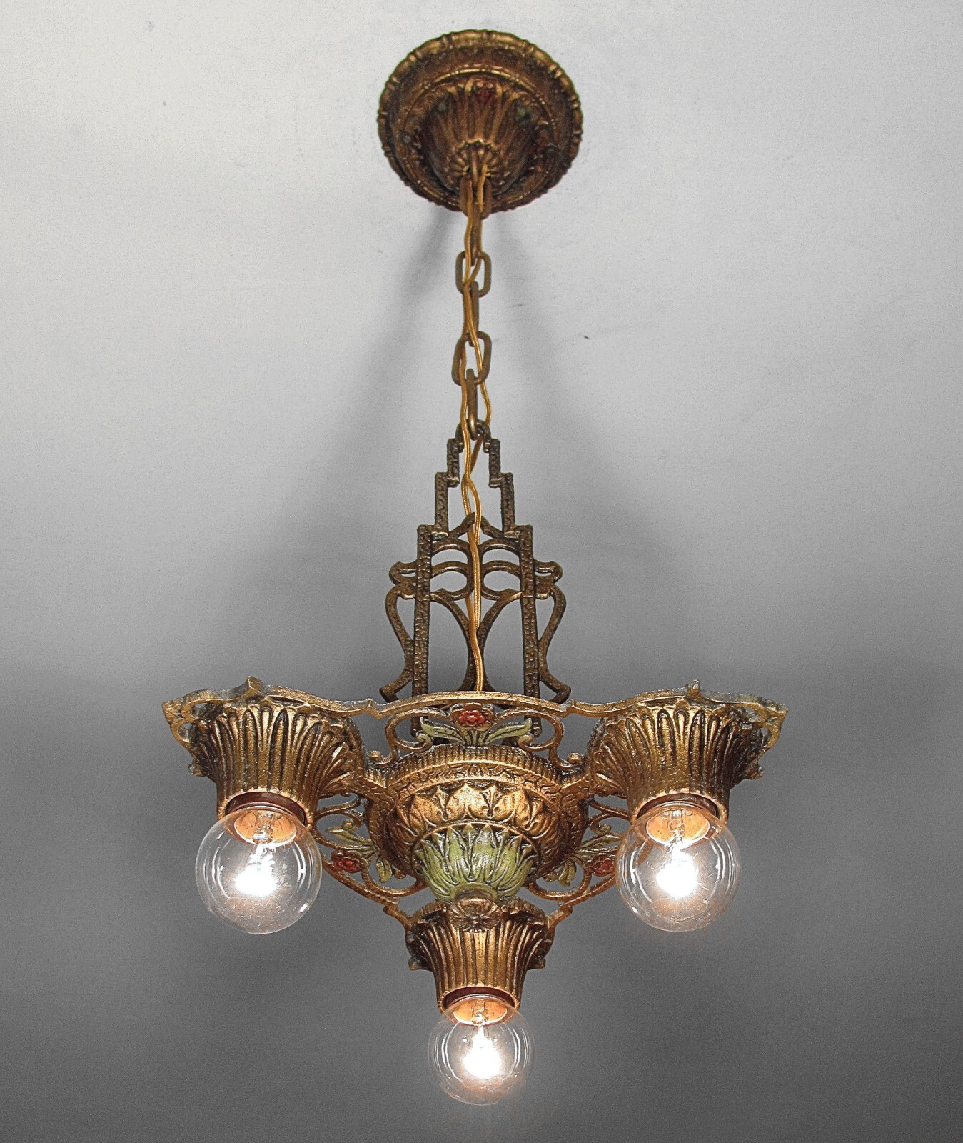 PAIR AVAILABLE! Classic Antique 1930s Virden Winthrop Light Fixture ...
