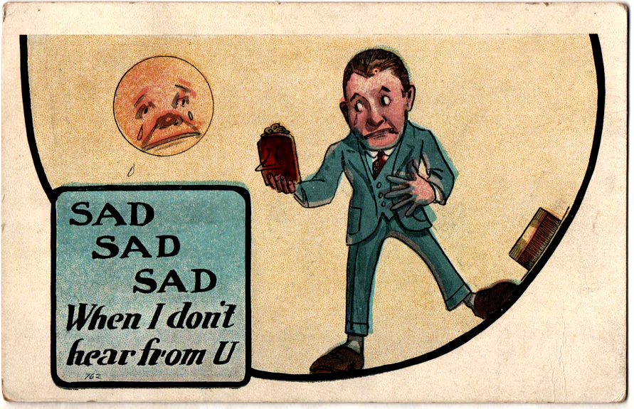 3 Triple emo postcards: Sad Sad Sad, Hurry Hurry Hurry | eBay