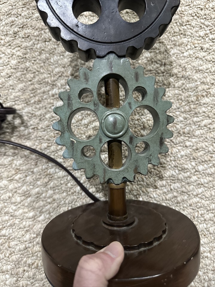 Industrial Large Table Lamps Rustic Gear Mechanical Spare Parts Set | eBay